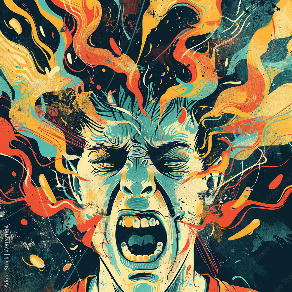 An illustration that captures the strength and energy of this complex ...