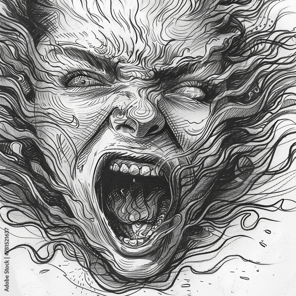 An illustration that captures the strength and energy of this complex ...