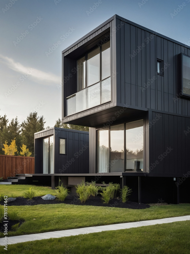 Sleek modular houses exemplifying forward-thinking residential ...