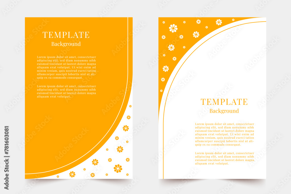 Background template with copy space for text. Simple and minimalistic ...