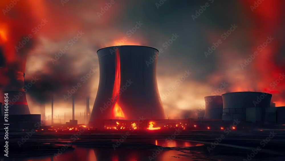 Nuclear ruins of the Chernobyl power plant in Ukraine due to the ...