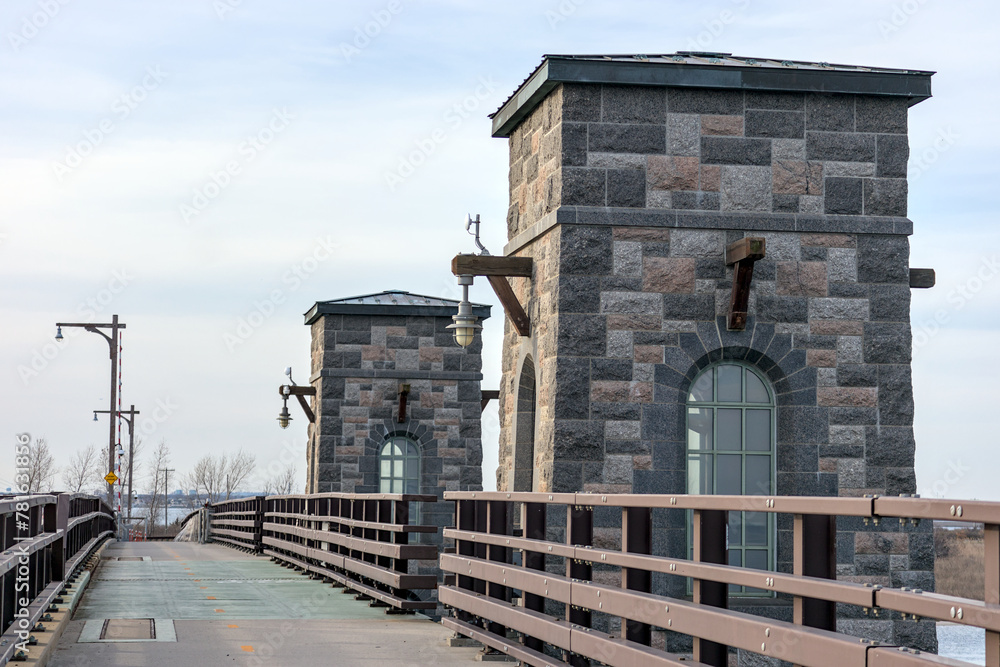 sloop channel bridge detail on way to jones beach state park in wantagh ...