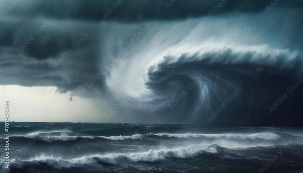 super typhoon tropical storm cyclone hurricane tornado over ocean ...