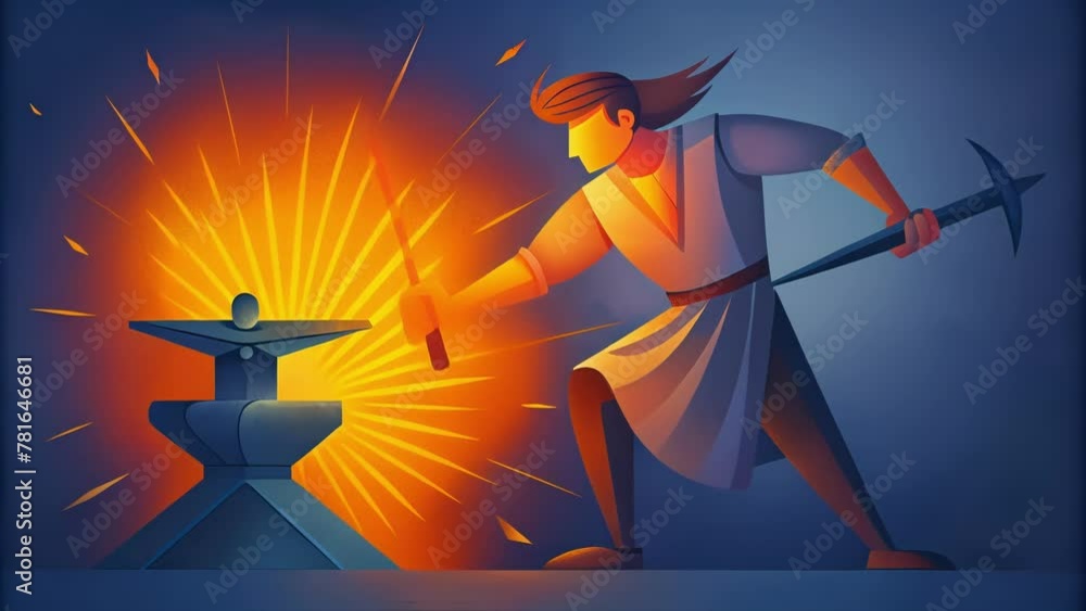 Just as a skilled blacksmith forges a strong and durable sword the Holy ...