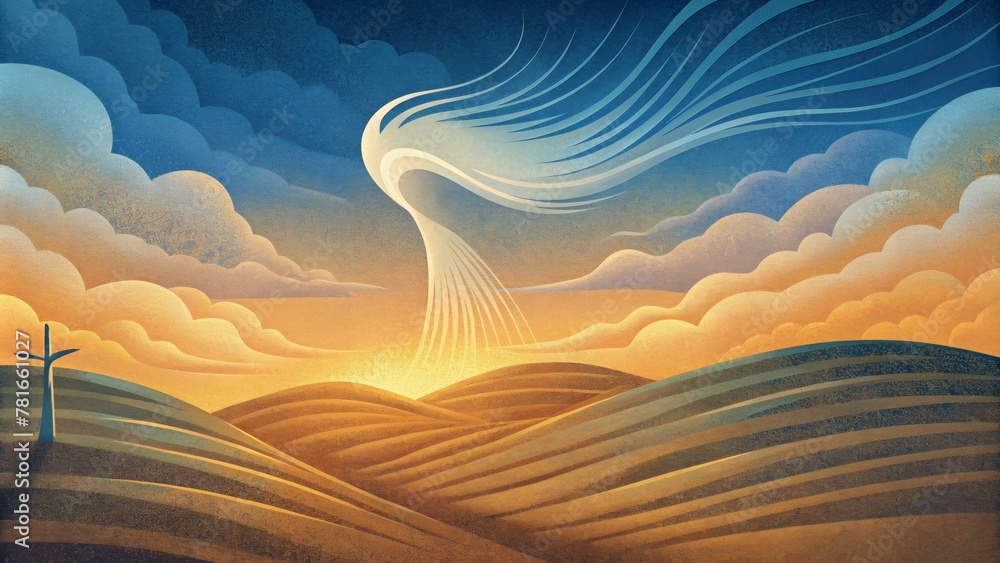 A gust of wind blowing across the land Just as a strong gust of wind can change the landscape so ...