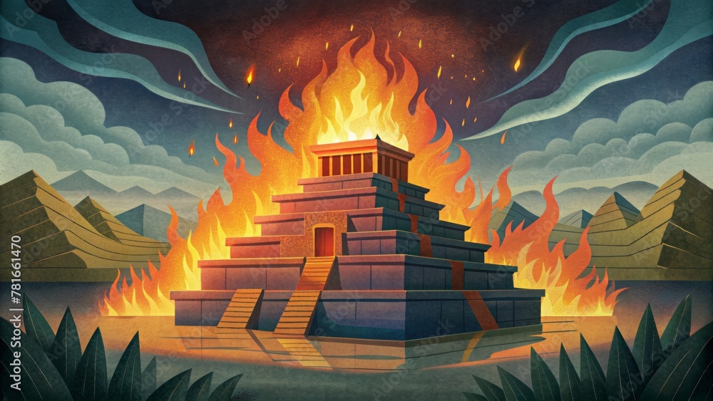 The Burning Temple Jesus compared the destruction of the temple to a ...