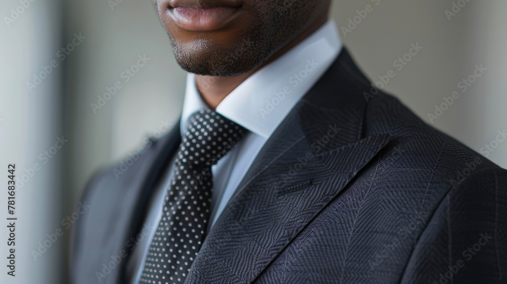 The sharp lines and impeccable fit of this black mans bespoke suit ...