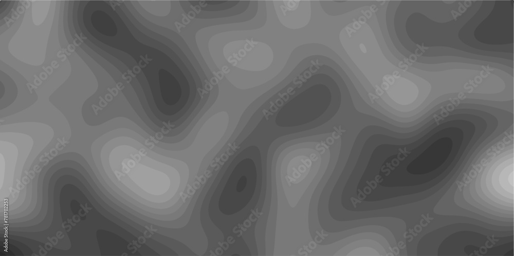 Gray Stylized topographic contour map. Geography scheme and terrain ...