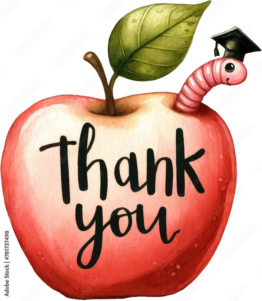 Watercolor National Teacher's Day Clipart - Appreciation Gifts ...