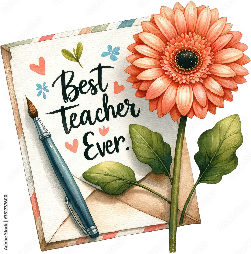Watercolor National Teacher's Day Clipart - Appreciation Gifts ...