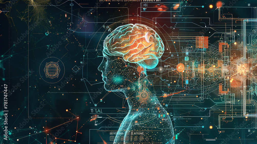 The color scheme emphasizes technology and innovation reflecting Thoth ...