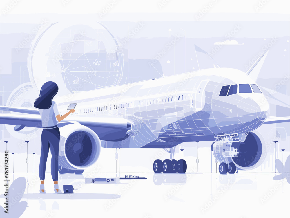 Aerospace Engineer Optimizing Aircraft Design: Wind Tunnel Analysis for ...