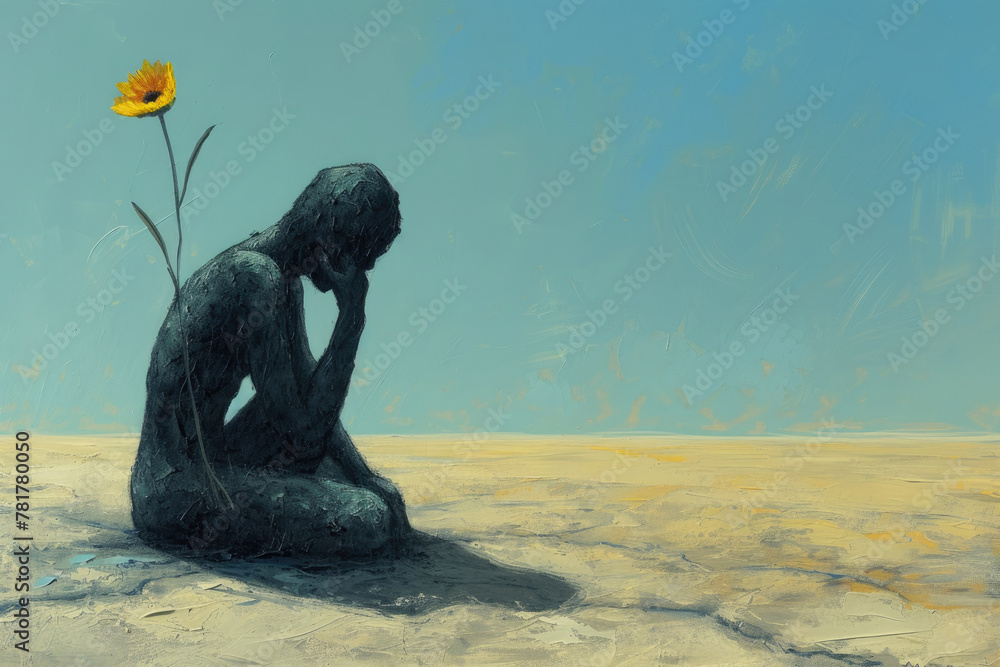 Impressionist Artwork Depicts Fruitless Effort Weary Person Faces ...