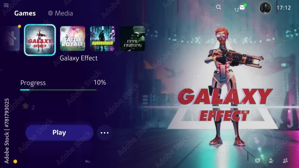 Starting a single player mock-up video game from the smartphone launcher app. Spawning on a ...