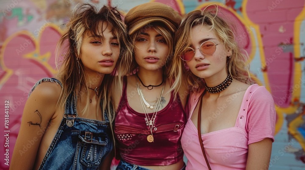 Relive the 90s grunge scene in a realistic photo shoot with influencers ...