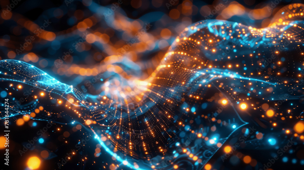 Dynamic portrayal of an AI awakening within a quantum matrix ...