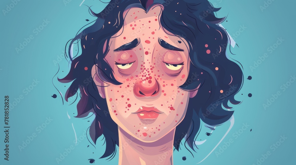 Acne a common skin condition that happens when hair follicles under the ...