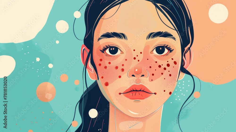 Acne a common skin condition that happens when hair follicles under the ...