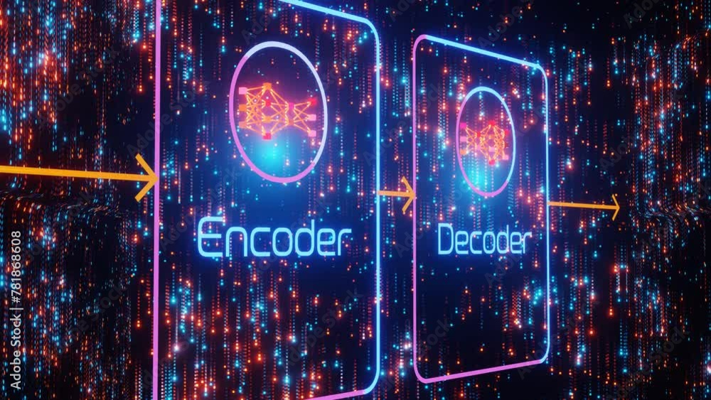 Vidéo Stock Captivating 3D Visualization of Transformer Neural Network ... Vidéo Stock Captivating 3D Visualization of Transformer Neural Network ...