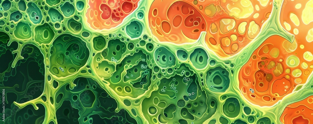 Xylem and phloem tissues, nutrient transport, plant vascular system ...