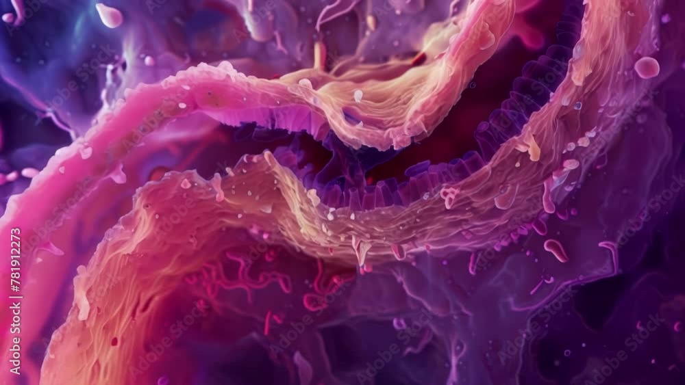 A microscopic image of a tapeworm larva cysticercoid inside the muscle ...