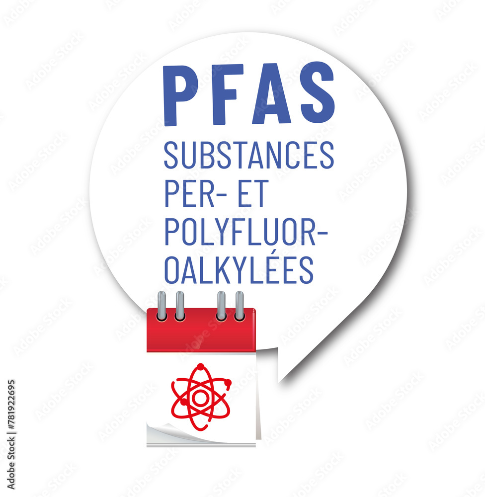 PFAS - perfluoroalkylés et polyfluoroalkylés Stock Illustration | Adobe Stock