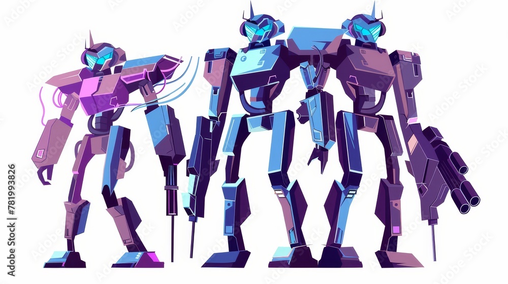 An illustration of robot transformers, robotics, artificial ...