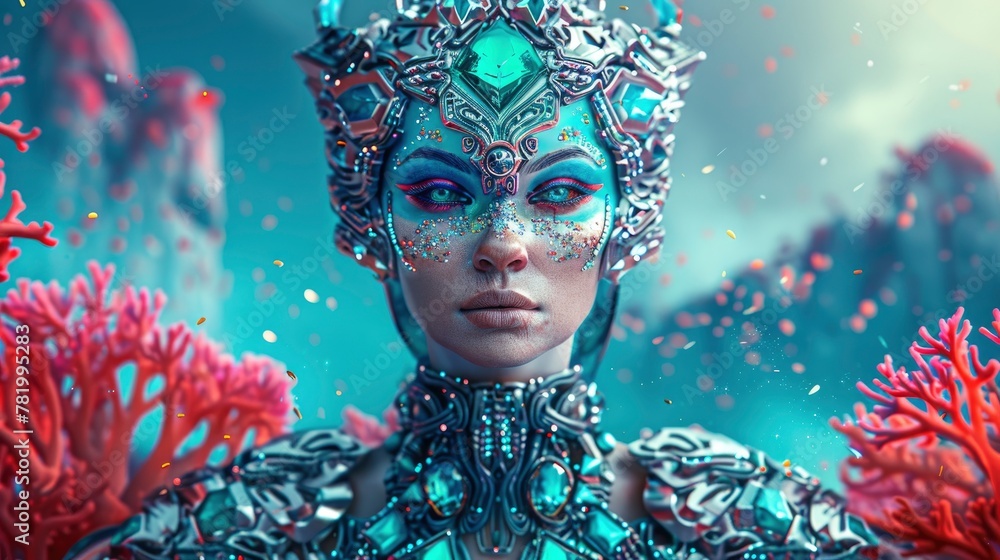 Beautiful Alien Woman With Blue Skin, Background Images , Hd Wallpapers ...