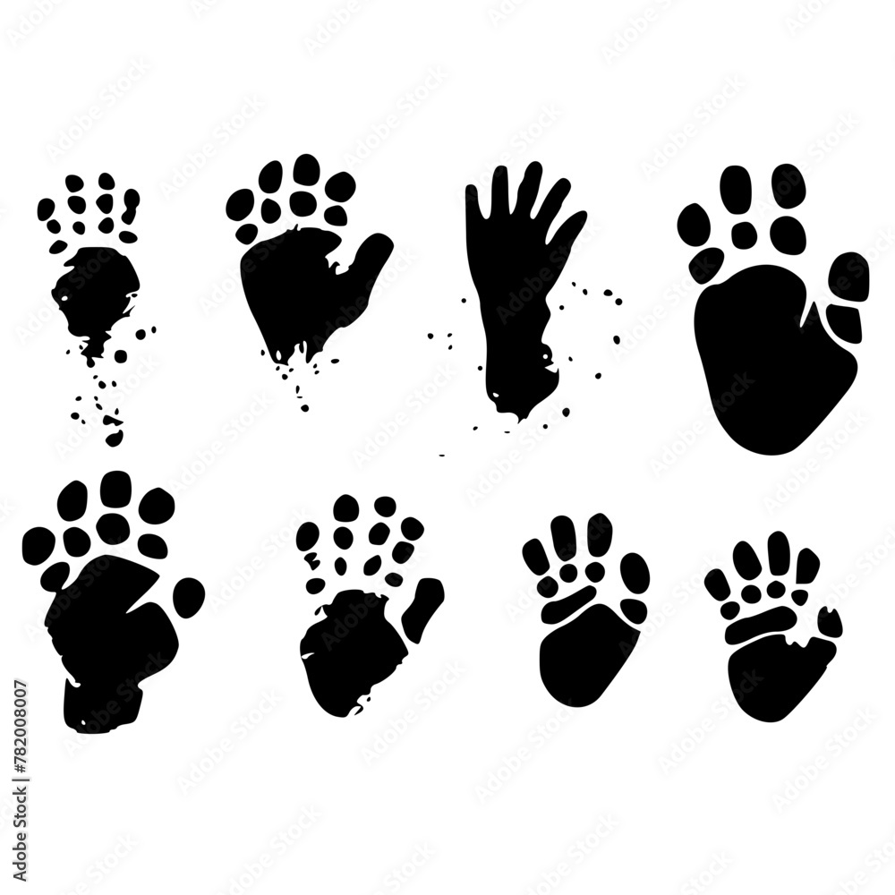 Handprint SVG, Hand Cut File, Handprint Cricut, Handprint Silhouette ...