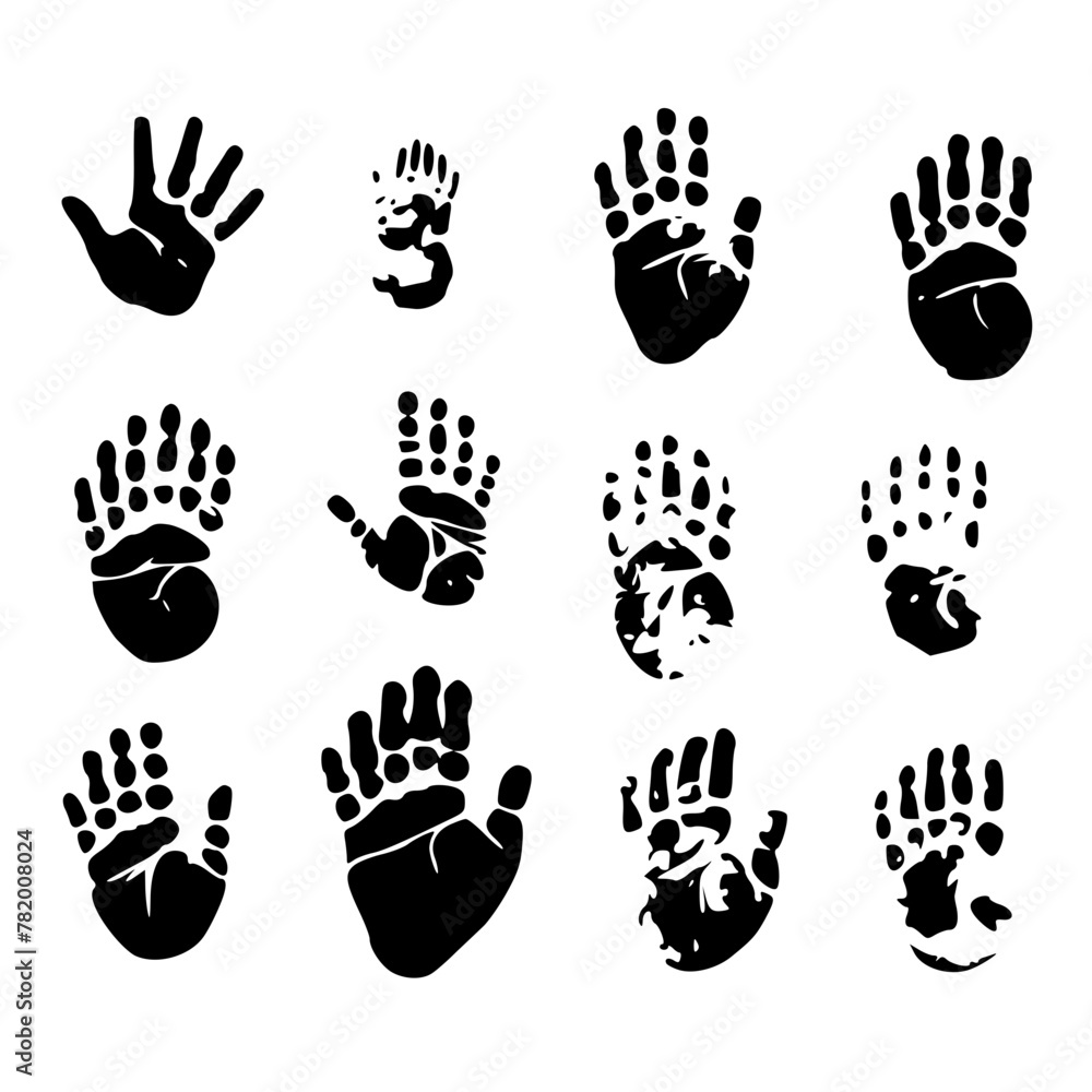 Handprint SVG, Hand Cut File, Handprint Cricut, Handprint Silhouette ...