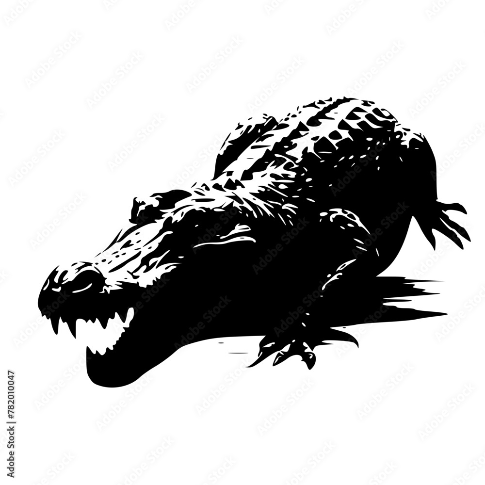 Vetor de Alligator SVG Bundle, Reptile svg, Alligator dxf, Alligator ...