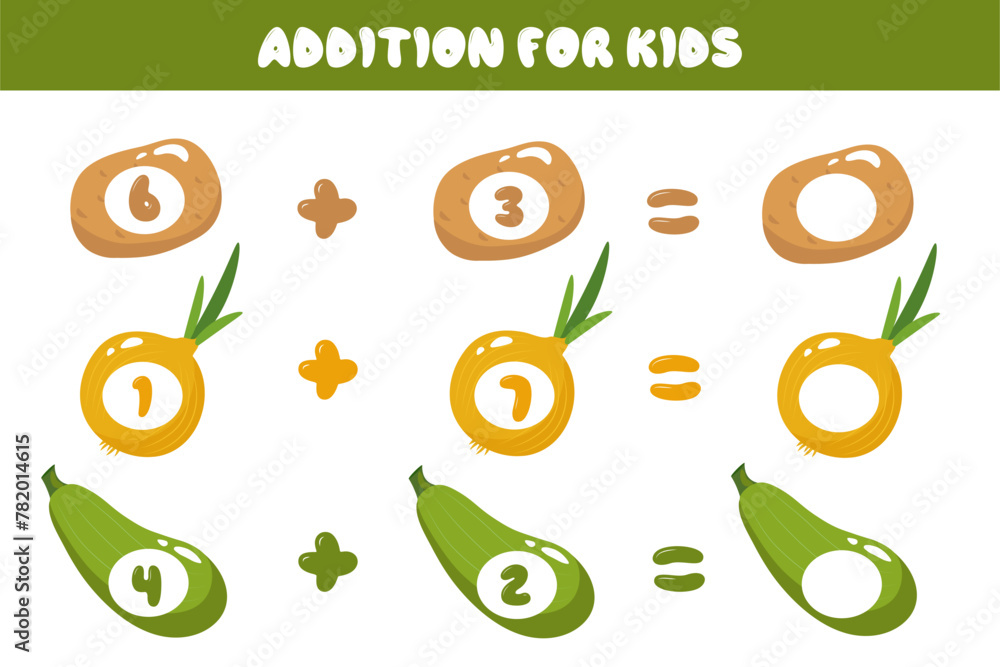 Mathematical educational game for children. Complete the series and ...