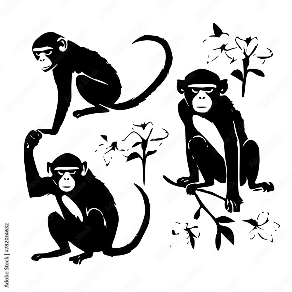 Monkey SVG, Monkey Cricut, Gorilla Svg, Monkey Clip Art, Monkey Png ...