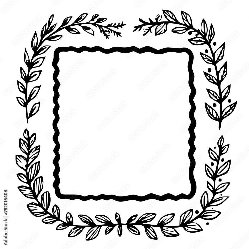 Double Frame Svg Square Frame Bundle Double Border Rectangle Circle Frame Oval Doodle