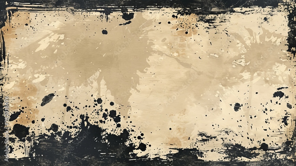 Grunge Borders: A vector illustration of a distressed border with rough ...