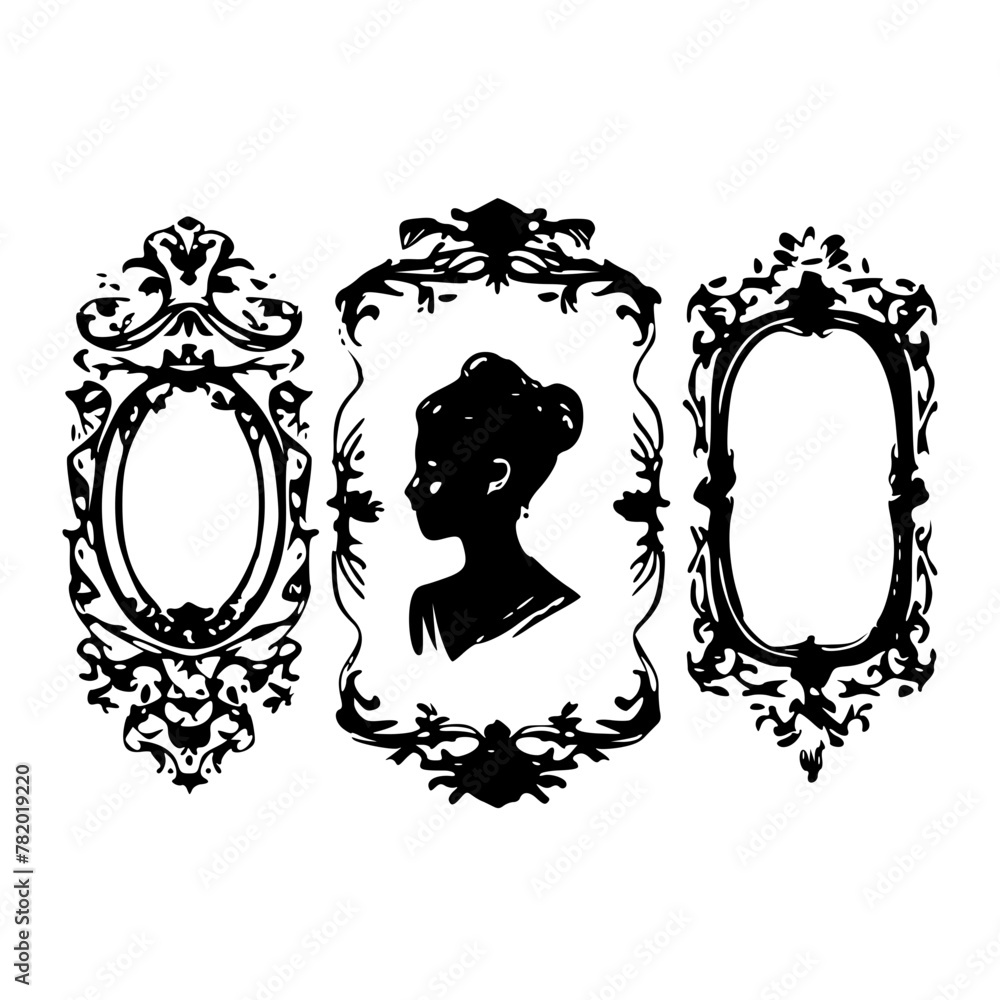 Double Frame SVG, Square Frame Bundle, Double Border, Rectangle, Circle ...