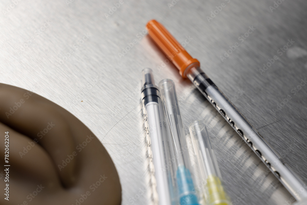 Aesthetics needles for botox and fat dissolving Stock Photo | Adobe Stock