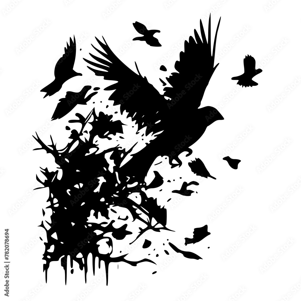 silhouette butterflies, silhouette bird, silhouette birds, silhouette ...