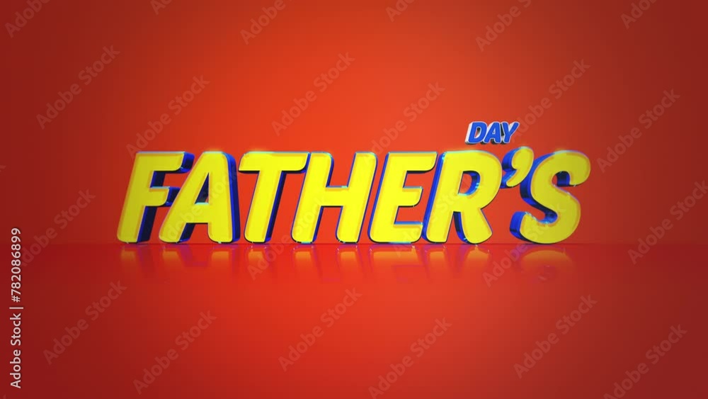 Eye-catching and memorable Father's Day logo features bold, colorful ...