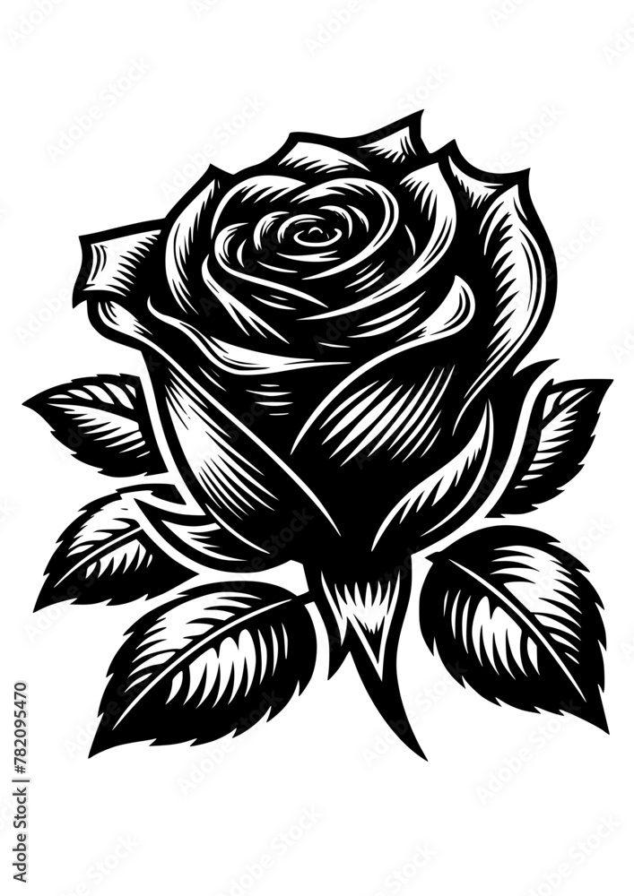 ROSE SVG FILE, Roses Svg, Rose Clipart, Flower Svg, Roses Template Svg ...