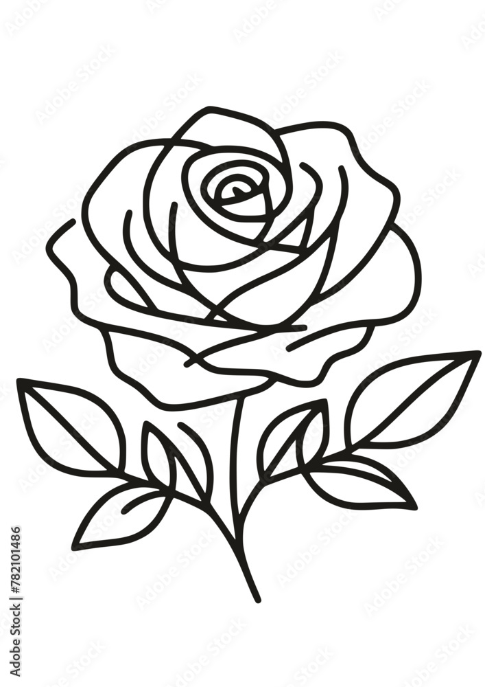 Rose SVG, Roses SVG, Rose Silhouette, Flower SVG, Rose Clipart, Rose ...