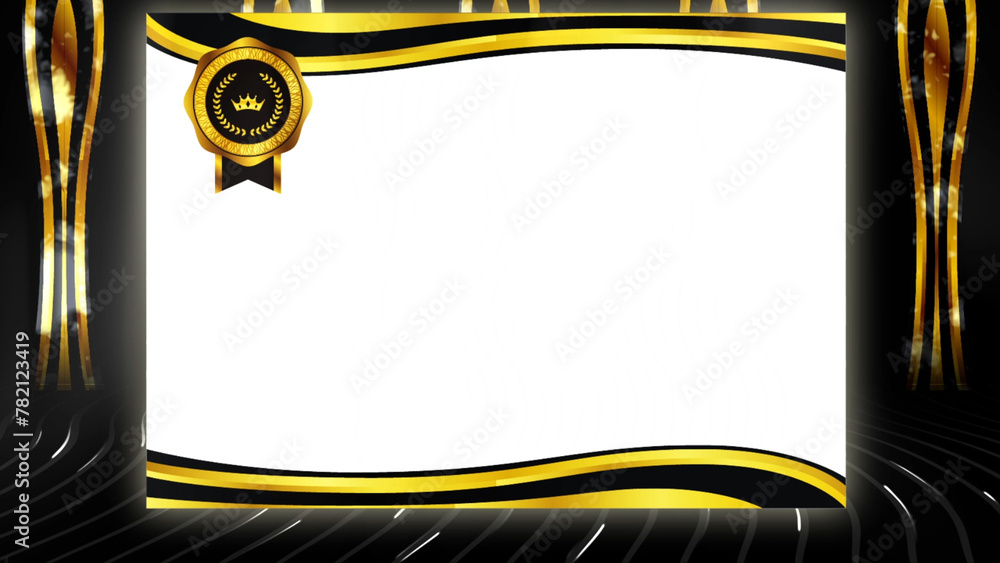 Luxury modern frames and shapes, templates for certificates of ...