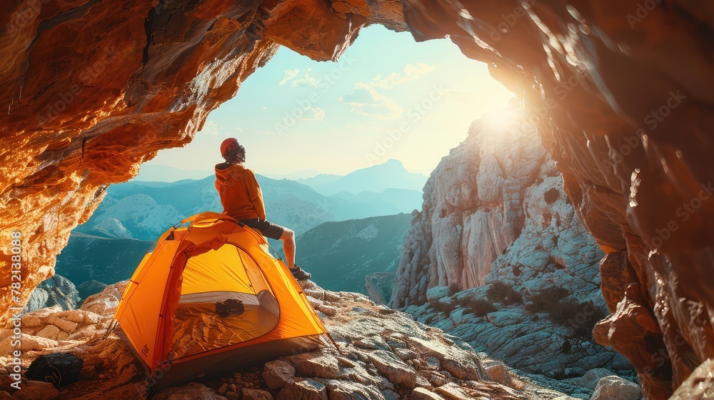 Extreme camping, Photograph adventurers engaging in extreme camping ...