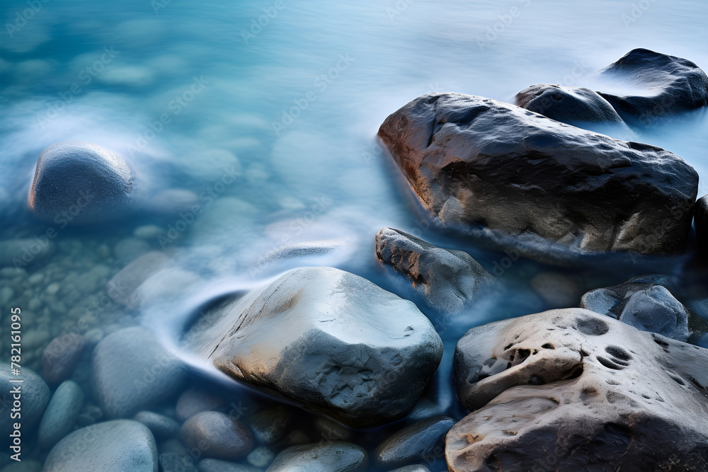 Smooth waves on giant rocks interesting. stones and sea,stones on the ...