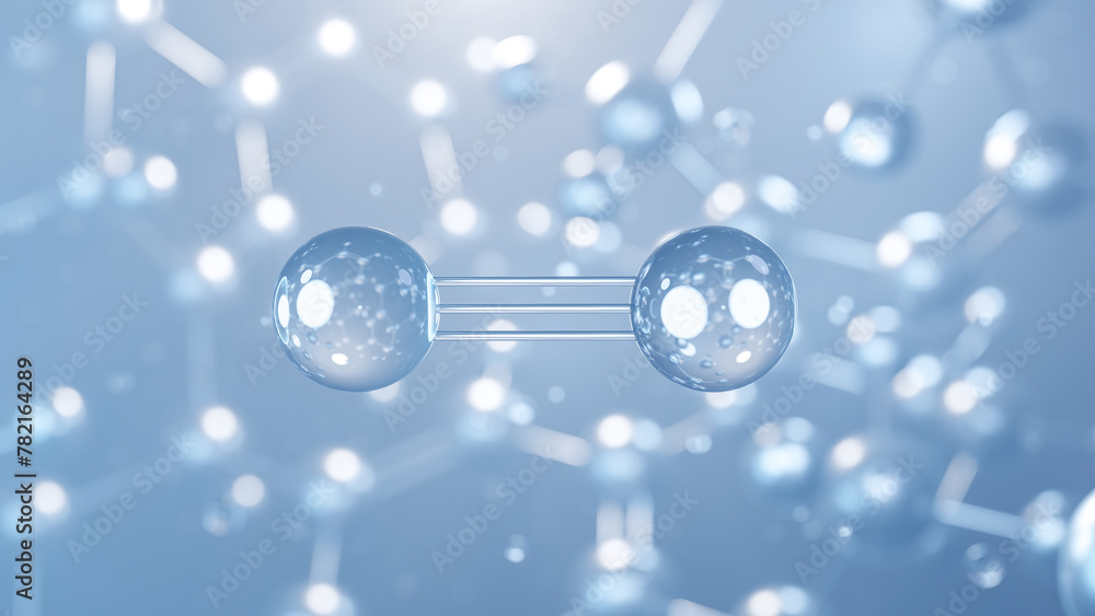 carbon monoxide molecular structure 3d, flat model, simplest carbon ...