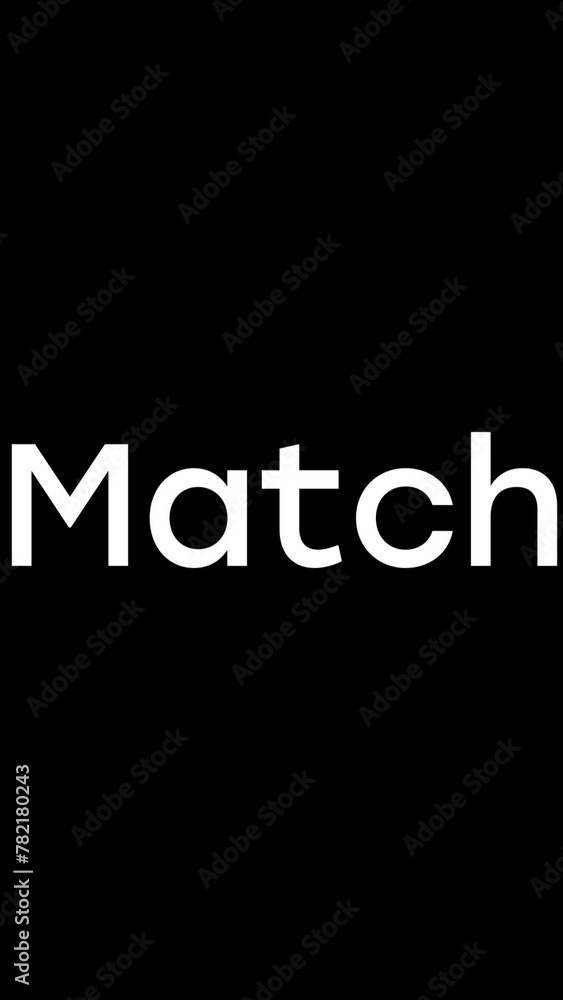 Vertical Match Cut Text and Media Stock Template | Adobe Stock