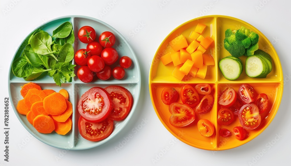 Portion Control Plate, Illustrate the concept of portion control with ... Portion Control Plate, Illustrate the concept of portion control with ...