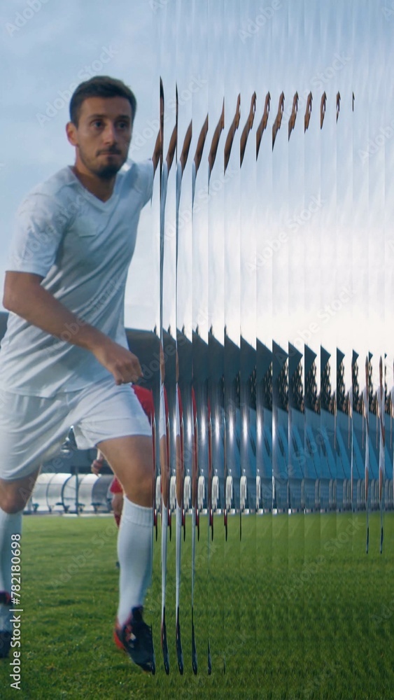 Vertical Plexiglass Effect for Media Stock Template | Adobe Stock