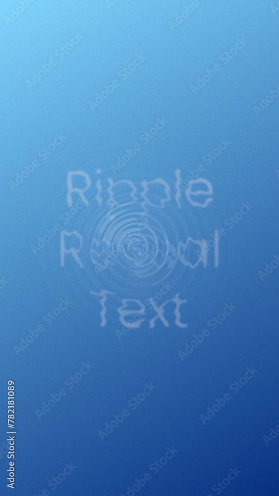 Vertical Ripple Reveal Text Stock Template | Adobe Stock