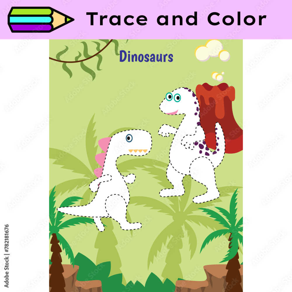 Pen tracing lines activity worksheet for children. Pencil control for ...